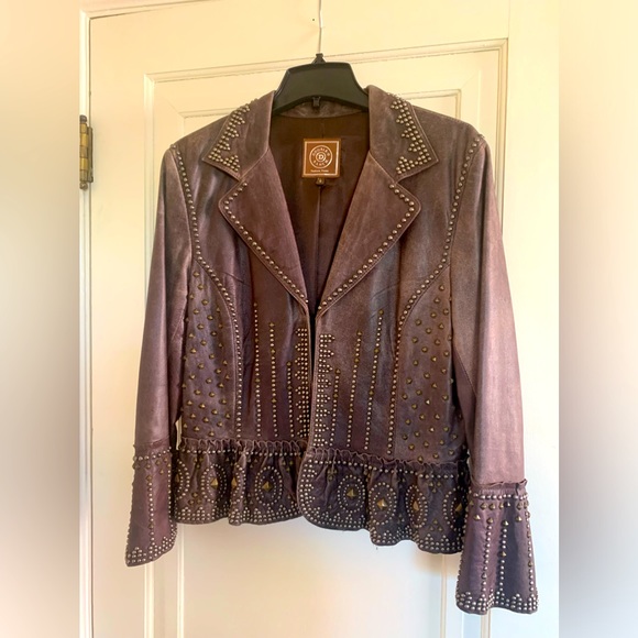 Double D Ranch | Jackets & Coats | Leather Jacket With Stud ...